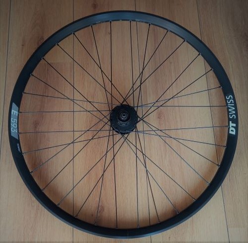 26" DT Swiss E593 Disc Rim, Shimano Deore XT M756 6-Bolt Hub Rear Wheel ...