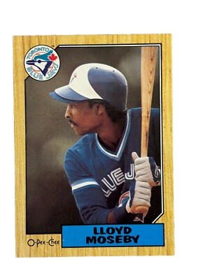 Brand New: Vintage 1987 O-Pee-Chee Lloyd Moseby Toronto Blue Jays ...