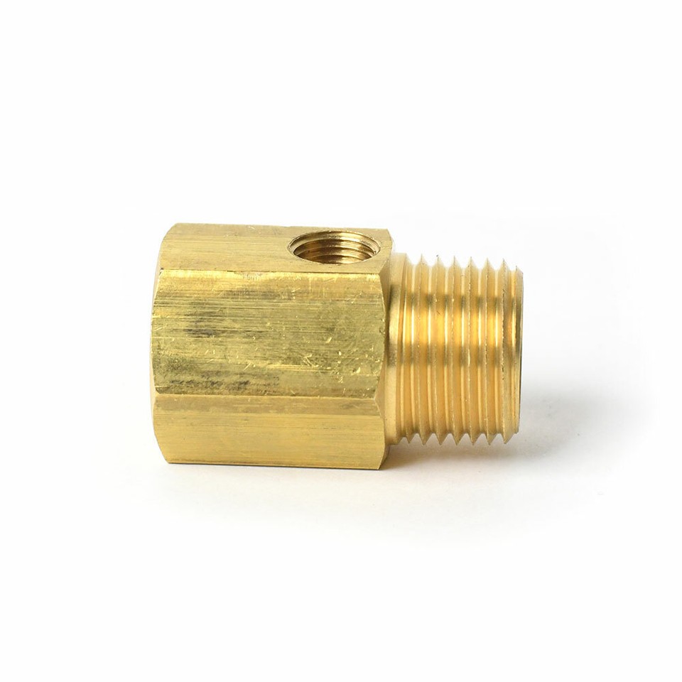 1/2" FIP x 1/2" MIP with 1/8" FIP Lead Free Brass Easy Adapter | eBay