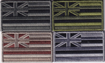 Hawaii State Flag patches 4 different colors ABU Subdued OD Green Desert Tan | eBay