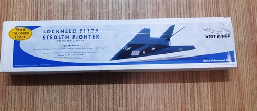 A WEST WINGS LOCKHEED F117A STEALTH FIGHTER BALSA KIT NEW IN BOX | eBay UK