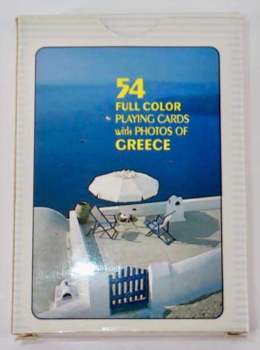 Greek 54 Full Color Playing Card Deck Photos of Greece New Isidoros ...