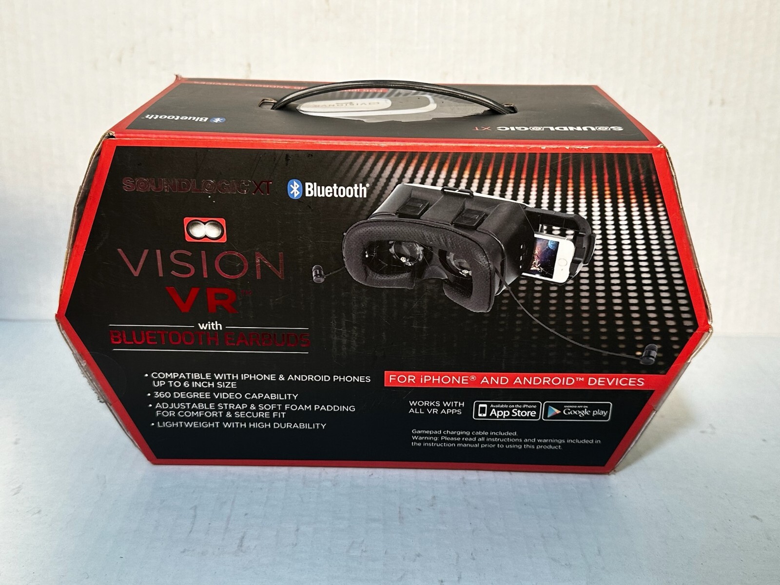 Sound Logic XT Vision VR Headset With Bluetooth Earbuds | eBay