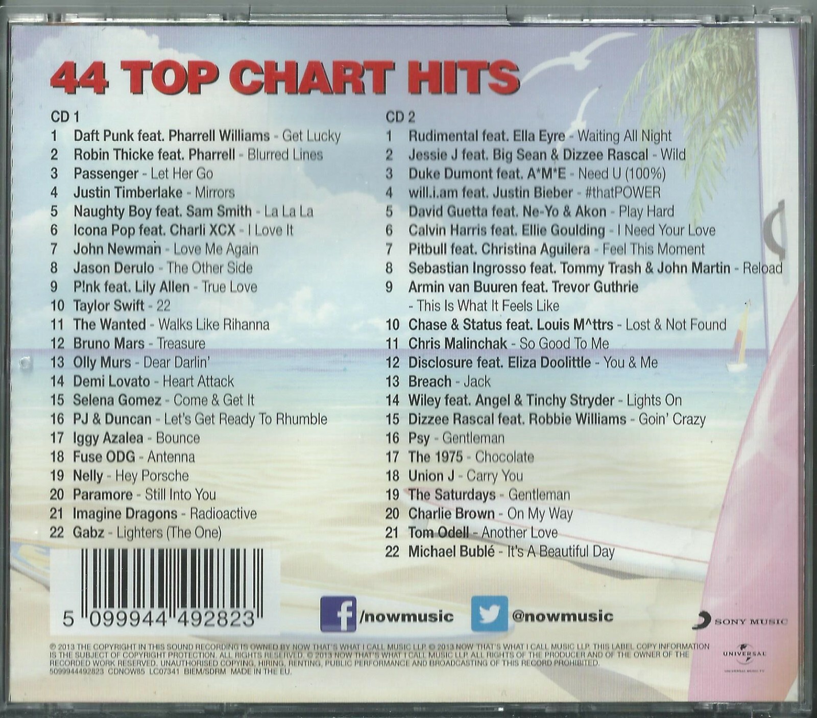 NOW 85 NOW THAT'S WHAT I CALL MUSIC! 85 EU 2013 2XCD TAYLOR SWIFT ROBIN ...