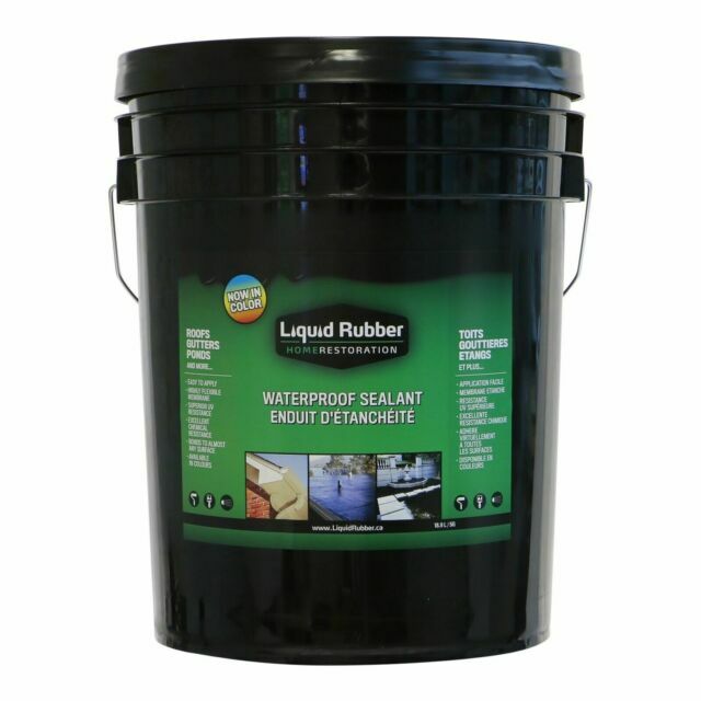Liquid Rubber 5-Gallon Waterproof Sealant - Original Black (22602) for ...
