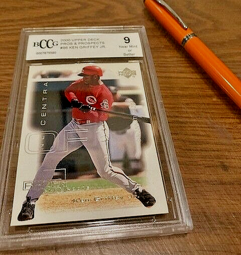 Beckett GRADED 2000 UPPER DECK #86 KEN GRIFFY JR. BCCG 9 NMINT & BONUS ...