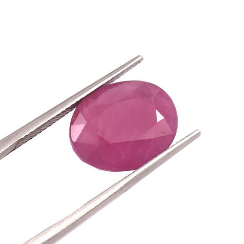 AAA Quality Natural Certified Mozambique Ruby Oval Loose Gemstone Cut 2 ...