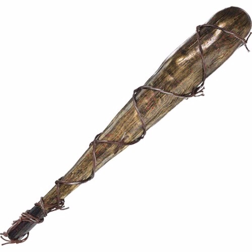 Halloween Costume Fake Weapon Prop Caveman Bat Barbed Wire Zombie Club ...