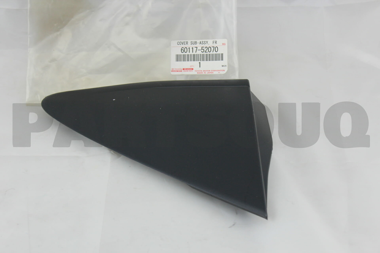 6011752070 Genuine Toyota COVER SUB-ASSY, FRONT PILLAR, UPR RH 60117 ...