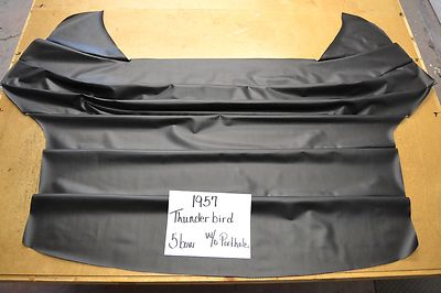 1957 57 FORD THUNDERBIRD W/O PORTHOLE HEADLINER 5 BOW BLACK USA MADE ...