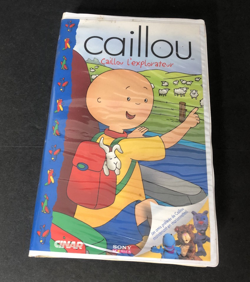 Caillou VHS Tapes FRENCH Language Set of 2 Et Compagnie! and L ...