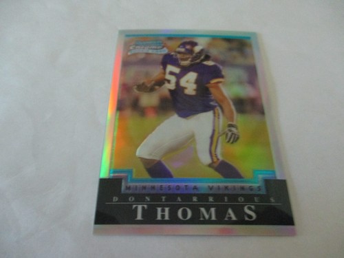 2004 Bowman Chrome Rookie Refractor Dontarrious Thomas Card 169 Serial ...