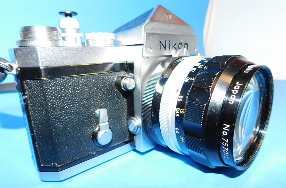 ! VINTAGE NIKON F 35mm FILM CAMERA 1960'S BODY + NIKKOR-0 32mm 1:2 Lens ...