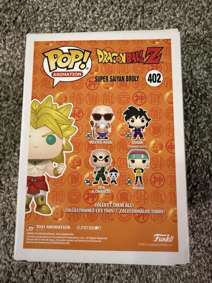 Funko Pop Animation Dragon Ball Z Super Saiyan Broly 2018 Summer Con LE ...
