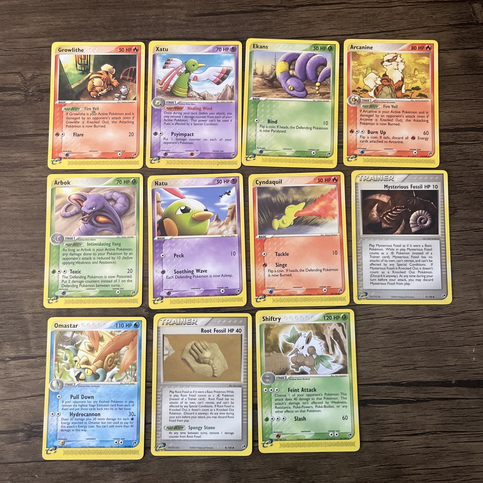 Pokemon Sandstorm Set Lot Of 12 Cards - Near Mint | eBay