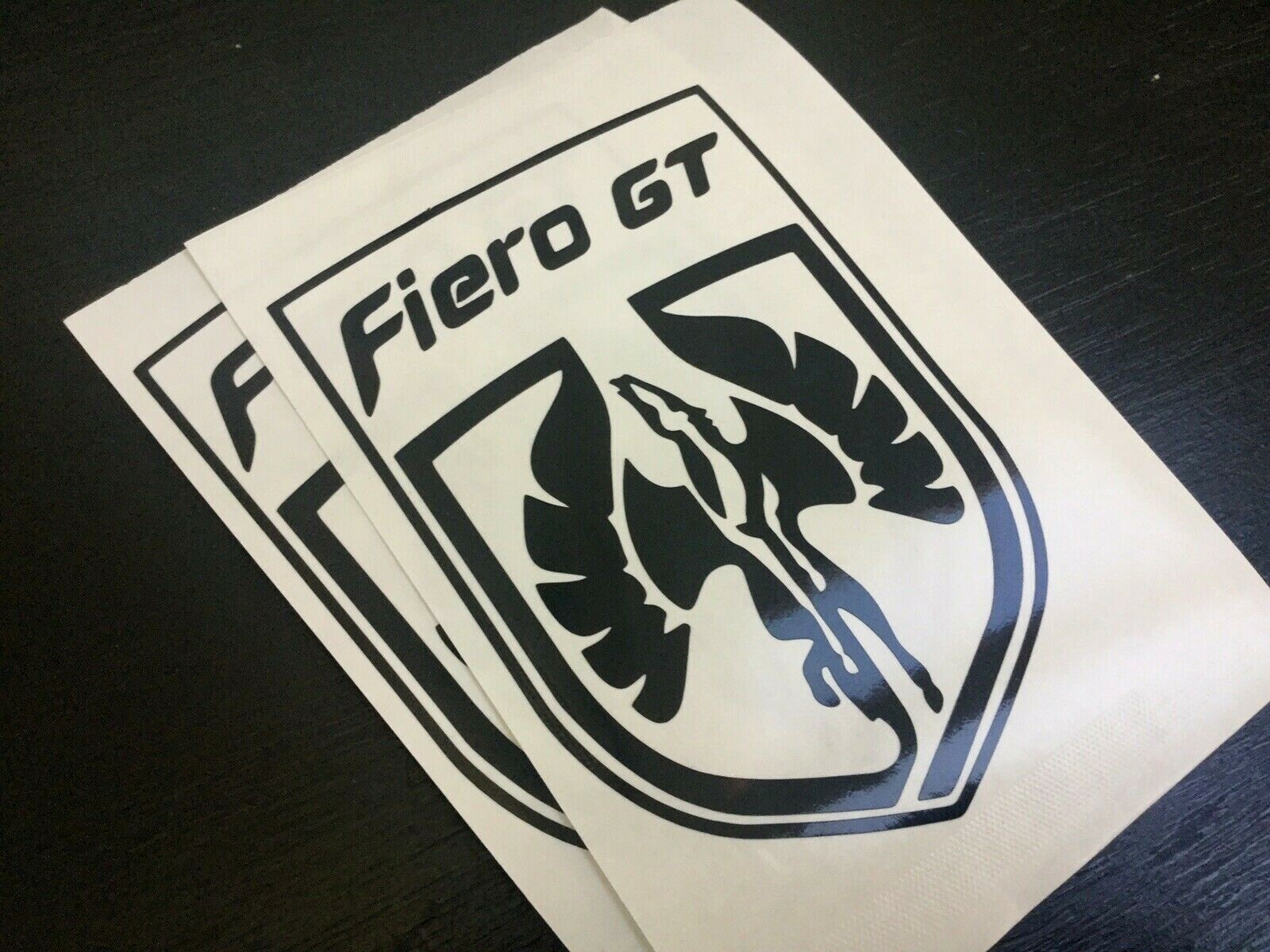 Pontiac Fiero & Fiero GT Emblem x2 Decals | eBay