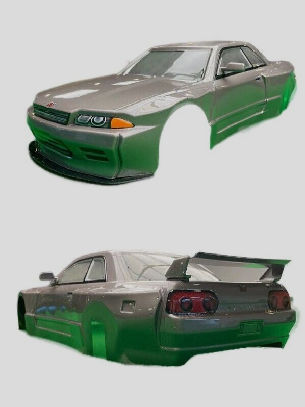 1/10 Lexan Clear RC Car Body Shell for PANDEM NISSAN GTR R32 WT 200 mm ...