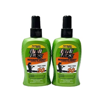 2 bullfrog spf 30 mosquito spray 4.7oz ea scuffed bottle | eBay