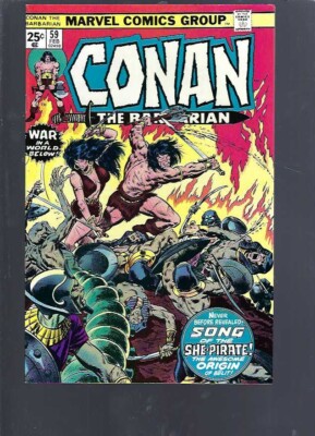 CONAN THE BARBARIAN 59 - VF/NM ORIGIN OF BELIT - 1970 SERIES - MARVEL ...