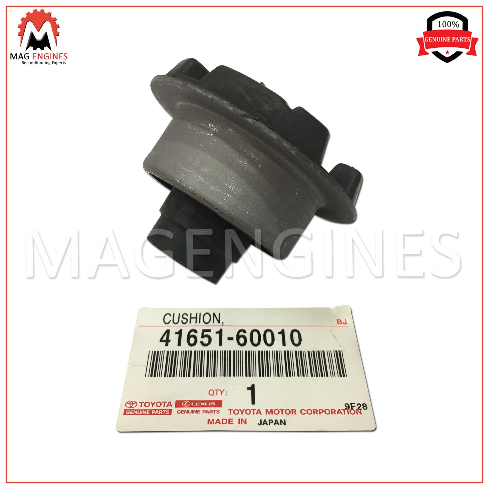 41651-60010 GENUINE OEM CUSHION, FRONT DIFFERENTIAL MOUNT, NO.1 ...