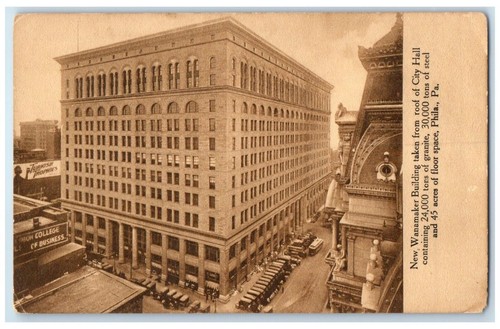 c1910 New Wanamaker Building Roof City Hall Philadelphia Pennsylvania ...