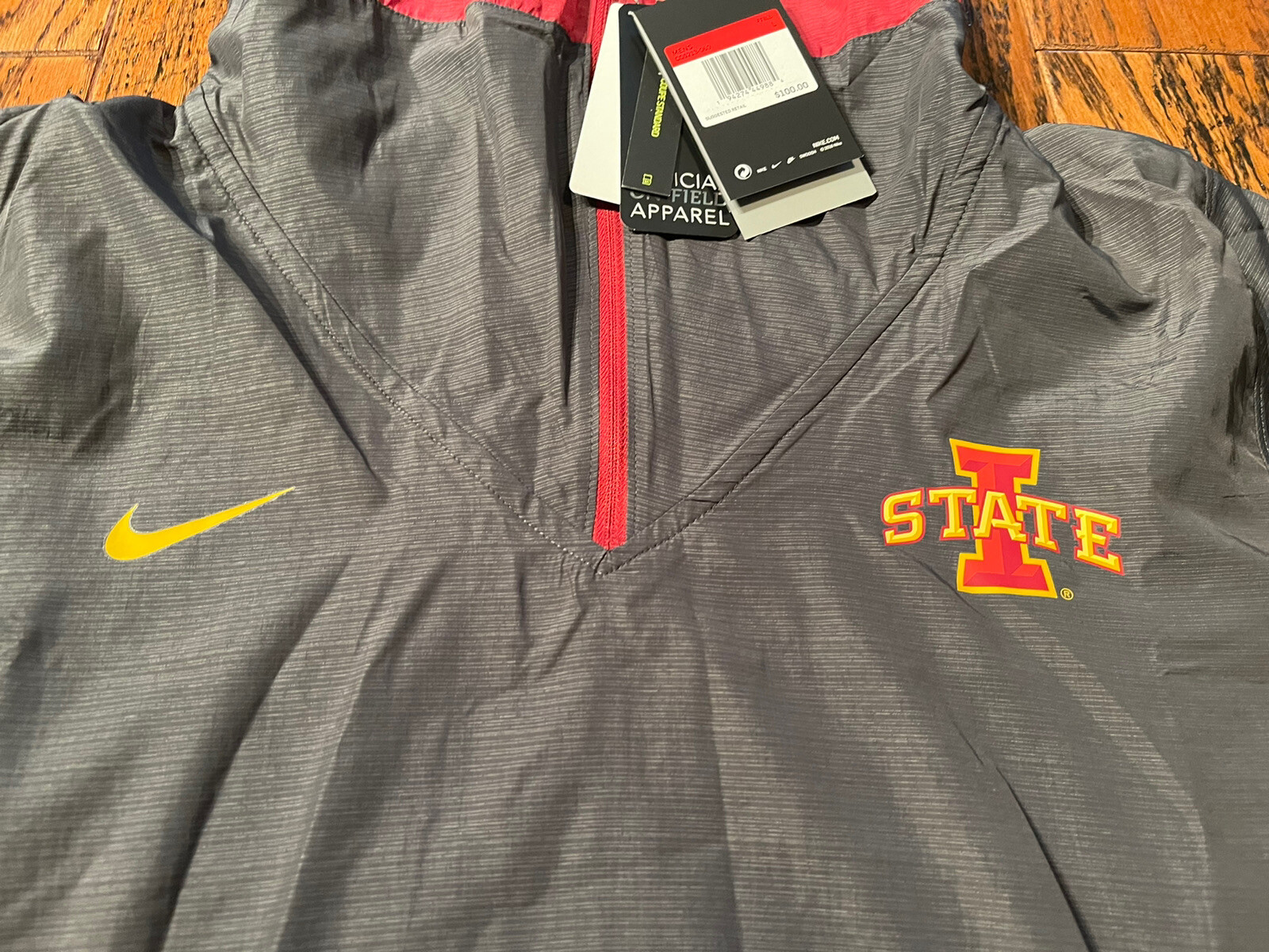 NIKE Iowa State Cyclones On-Field Windbreaker Jacket Men’s Sz L CQ5213 ...