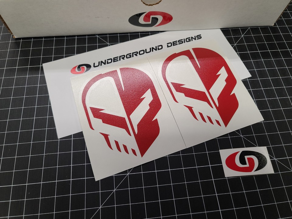 C8 Corvette Skull Decals (2) Jake Skull Racing Stickers 6.2 LTX ...