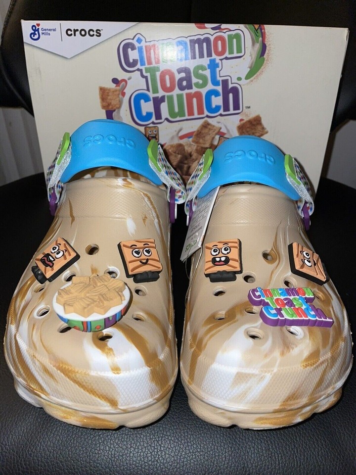 Crocs x Cinnamon Toast Crunch Croc Shoes Size J4 Youth Womens 6 | eBay