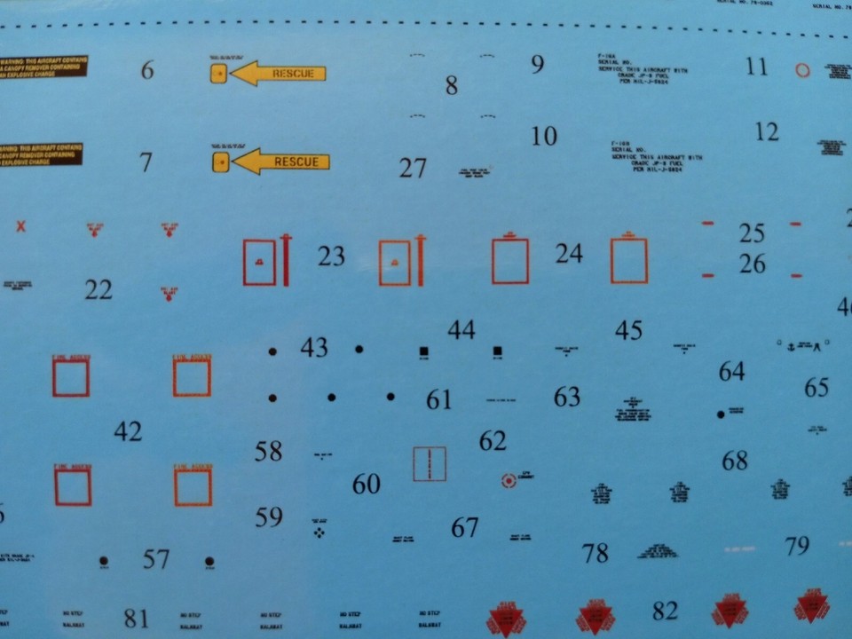 1:72 Decal F-16A/B Netz Pt.2 operation Babylon (FFA film) UpRise Decals ...