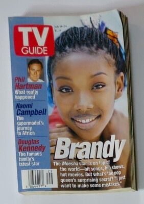 TV Guide Magazine July 18 1998 Brandy Washington-Baltimore Ed. No Label ...