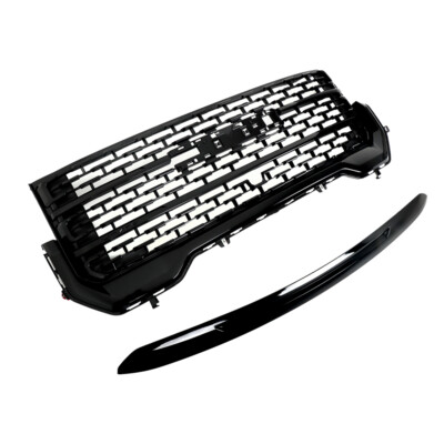 Front Bumper Grille & Hood Front Molding For 2020-22 GMC Acadia Denali ...