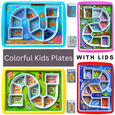Dinner Winner Tray Kids Plate set Lunch Dinner Set toddler Board ...