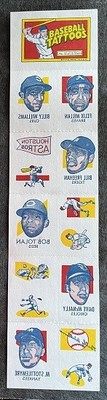 1971 TOPPS TATTOO SHEET # 12 BILLY WILLIAMS BILL FREEHAN EX-MT 495086 ...