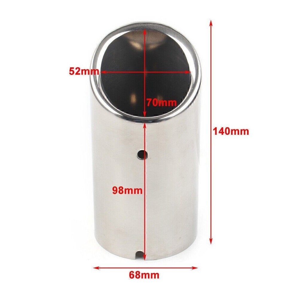 Endrohre Auspuffblende Doppelrohr für VW Golf 5 6/7 Jetta 6 Passat 1.4T ...