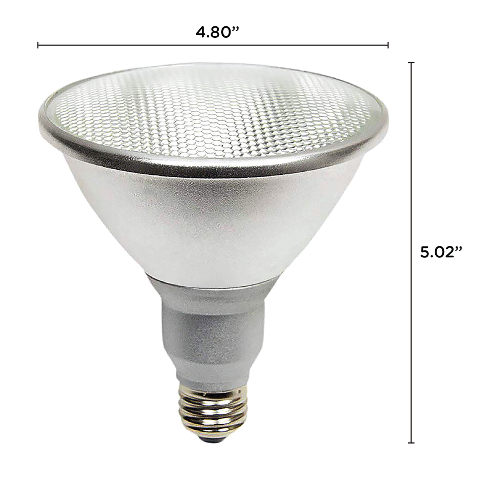 2 Pack LED PAR38 17 Watt =90W Medium E26 Base Dimmable Flood 3000K Soft ...