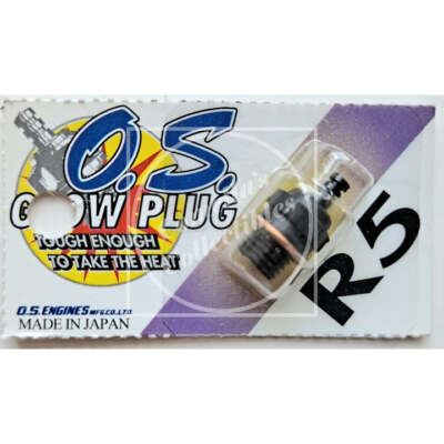 OS R5 Medium Short Standard Glow Plug and Copper Washer | eBay