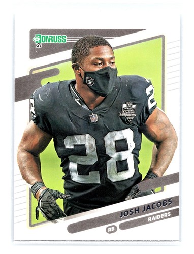 2021 Donruss Football #85 Josh Jacobs No Helmet Las Vegas Raiders | eBay