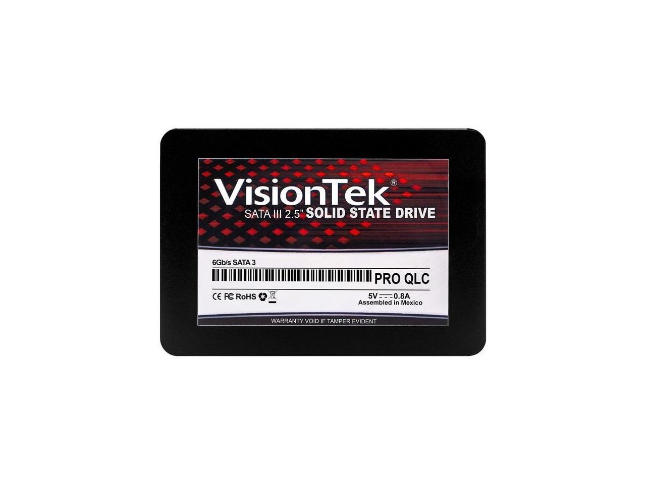 VisionTek Pro 2.5" 2TB SATA III 3D QLC Internal Solid State Drive (SSD ...