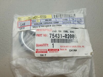 2008-2017 OEM Toyota Emblem Various models 75431-02080 | eBay