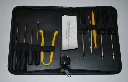 10 PC BELKIN COMPUTER SERVICE TOOL KIT W/ZIPPER CASE - ELECTRONIC ...