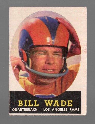 1958 Topps #38 Bill Wade Fair/Good (crease) | eBay