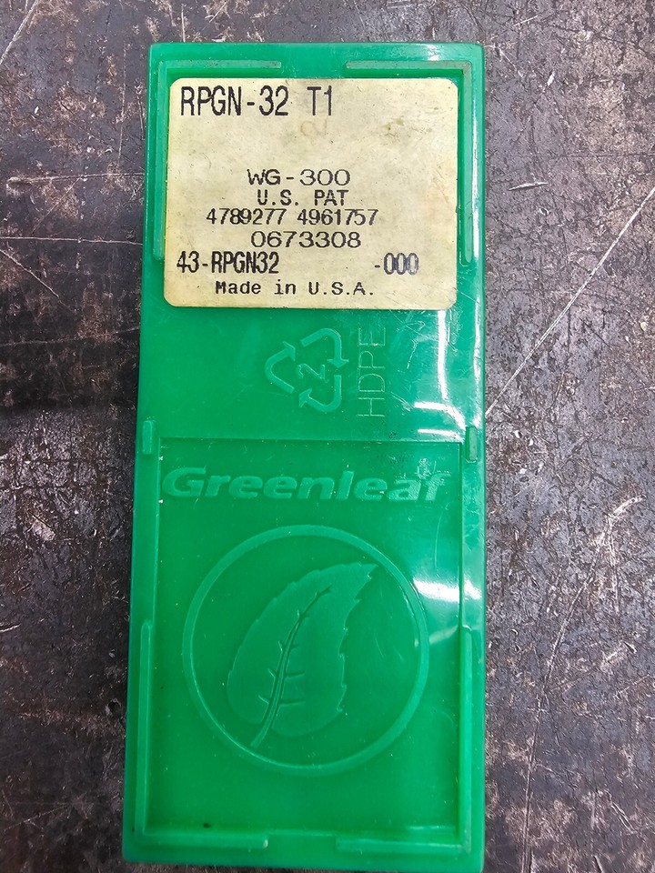 Qty 4 Greenleaf RPGN 32 RPGN-32 T1 0673308 WG-300 Grade Ceramic Inserts | eBay