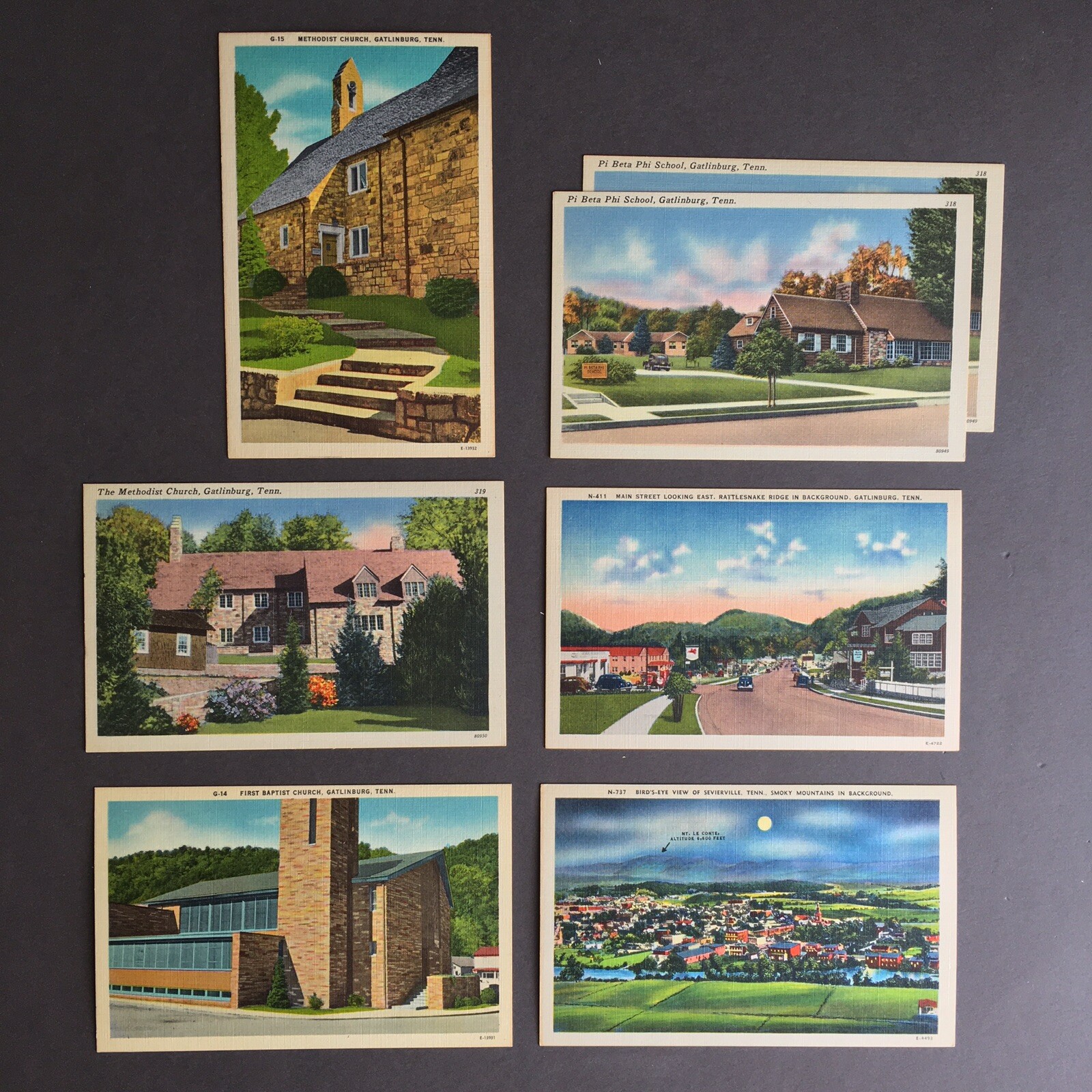 Gatlinburg Tennessee TN Vintage Postcards Lot Of 7 | eBay
