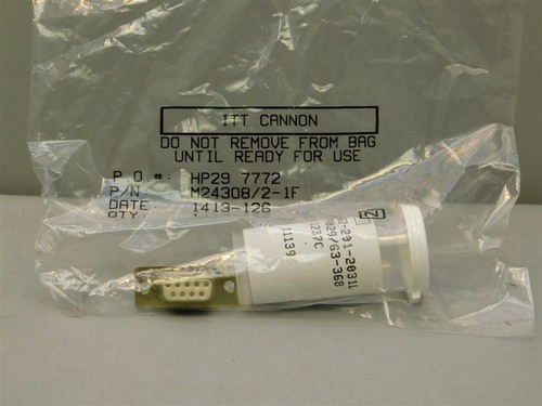 Mil-Spec ITT Canon M24308/2-1F 9Pos Female D-Sub Connector | eBay