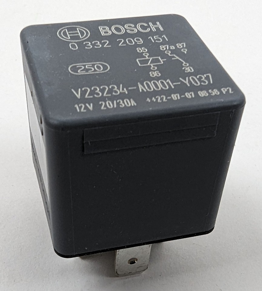 5 Bosch Relays 0332209151 30A 12Vdc Coil SPDT Automotive Application ...