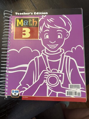 BJU Press Math 3 Teachers Edition, 3rd Edition With CD | eBay