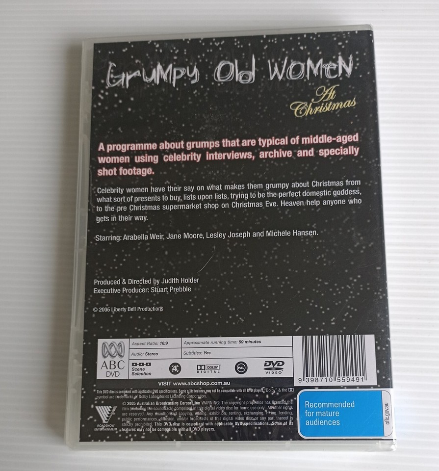 Grumpy Old Women At Christmas DVD New & Sealed ABC DVD Region 4 PAL ...