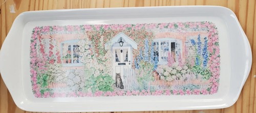 Cloverleaf melamine sandwich tray - Cats/Cottage design | eBay