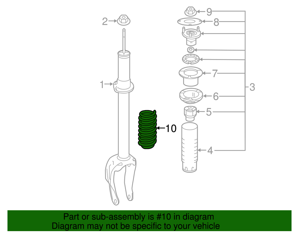 Genuine Mercedes-Benz Coil Spring 166-321-15-04 | eBay