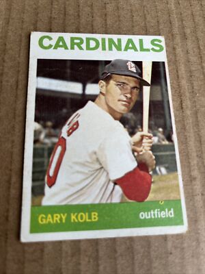 1964 Topps #119 Gary Kolb RC St. Louis Cardinals Vintage Baseball Card ...